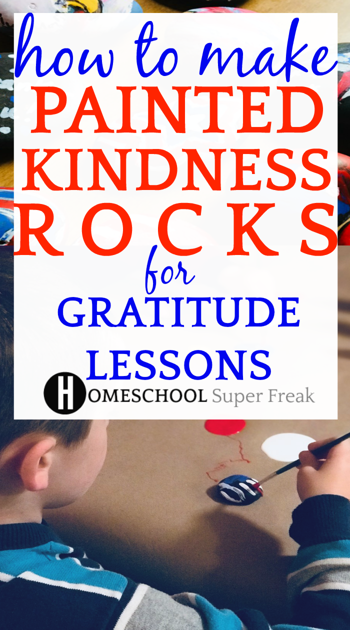 Kindness Rocks Craft for Thankful Activities | Homeschool Super Freak